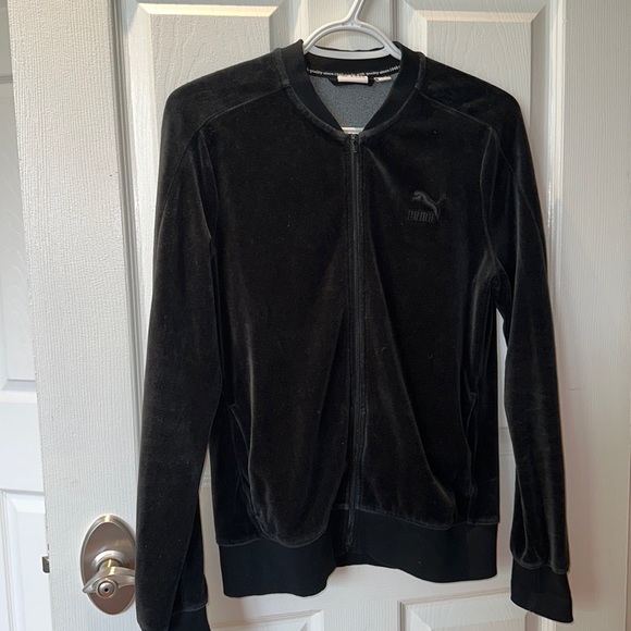 Puma | Tops | Puma Velour Track Jacket | Poshmark